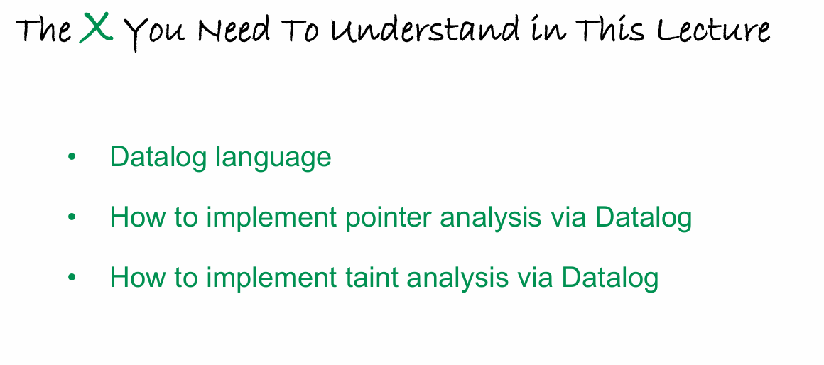 南大《软件分析》14.0 Datalog-Based Program Analysis - Henry Martin